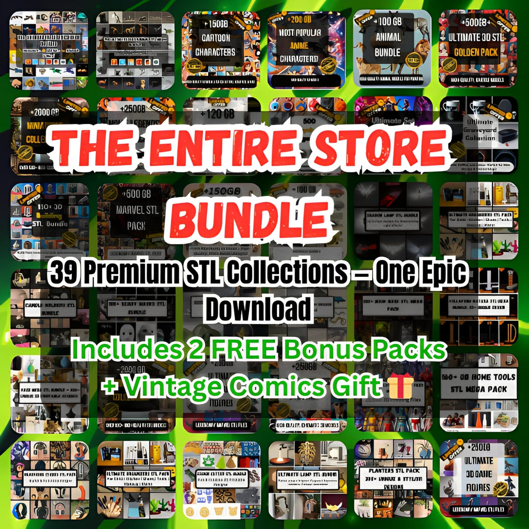 The Entire Store Bundle: 39 Premium 3D Print Collections